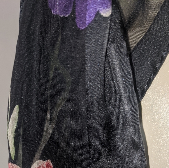 Echo | Accessories | Echo Silk Scarf Floral Print Long | Poshmark